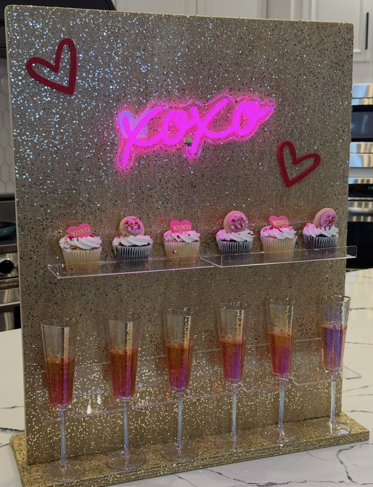 How to make a DIY Champagne Wall For Your Next Party - One Handy Momma