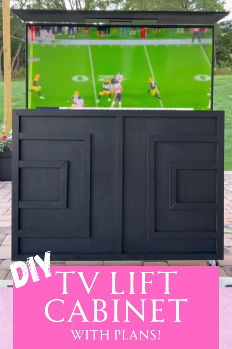 How to Build a DIY TV Lift Cabinet {with Plans!} - One Handy Momma